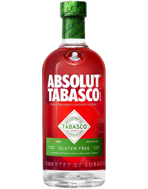Buy Absolut × Tabasco Chili Pepper Vodka | Craft Spirit Shop